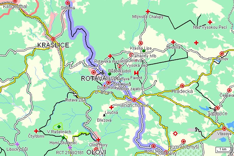 Stříbrná - Rotava - D. Nivy | Vyletnik.cz