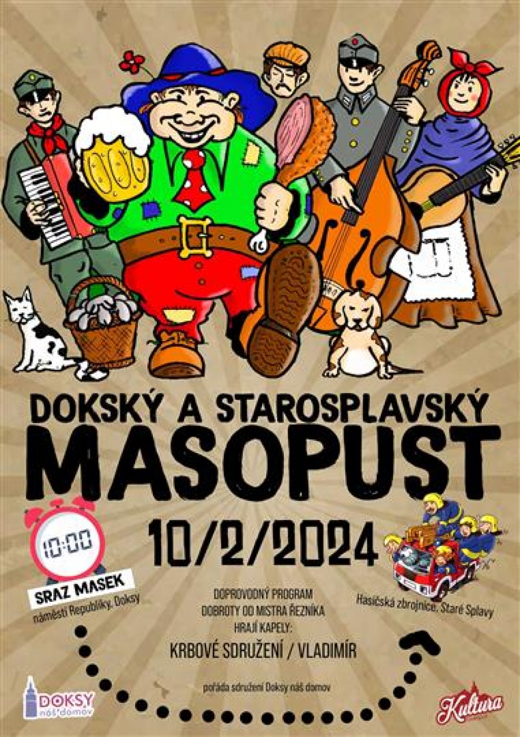 Masopust Doksy a Staré splavy 2024 | Vyletnik.cz