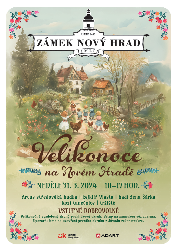 Velikonoce na zámku Nový Hrad v Jimlíně 2024 | Vyletnik.cz