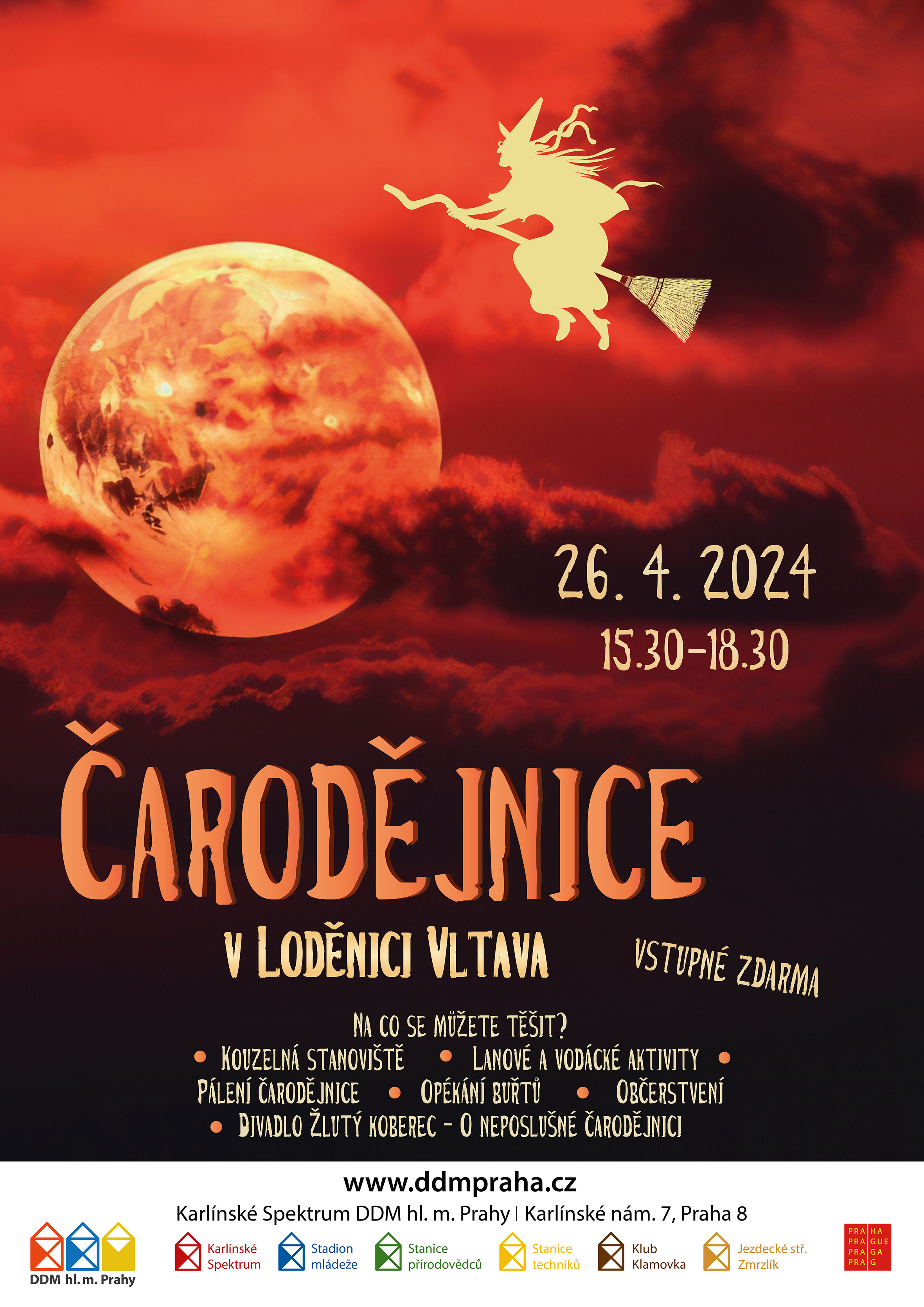 Pálení čarodějnic Loděnice Vltava 2024 | Vyletnik.cz