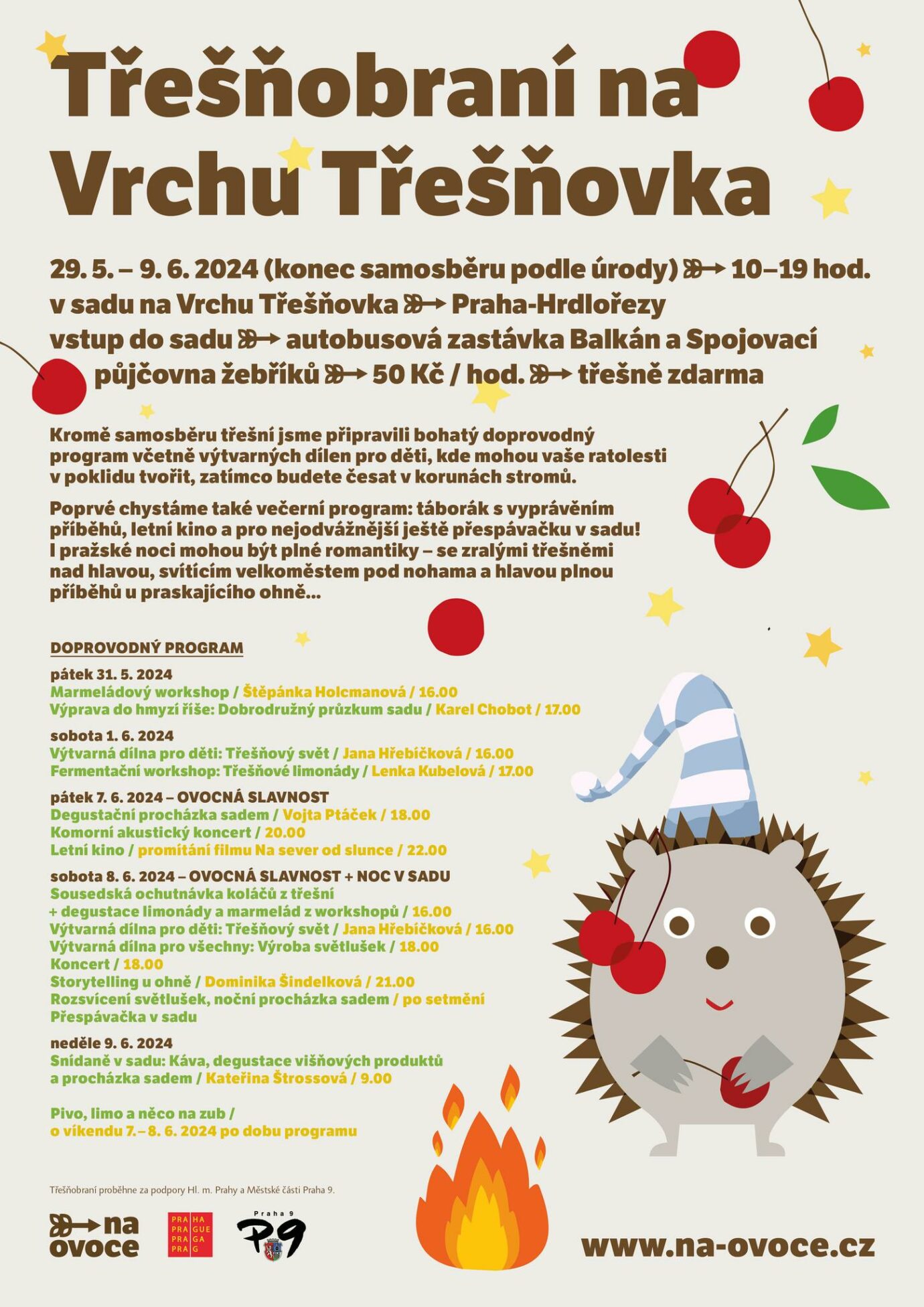 Samosběr třešní. To je Třešňobraní na Vrchu Třešňovka | Vyletnik.cz