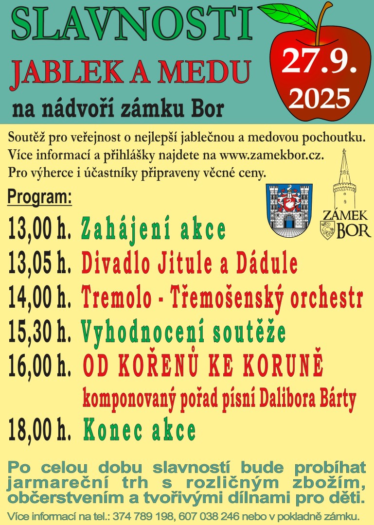 Slavnosti jablek a medu na zámku Bor | Vyletnik.cz