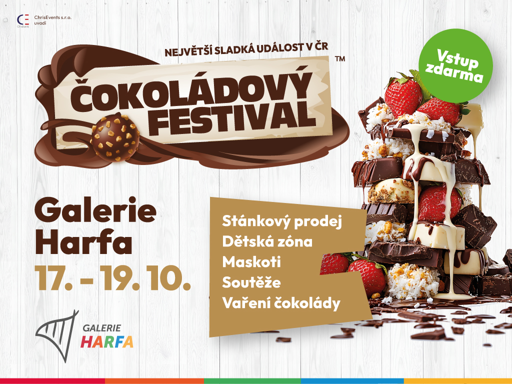 Čokoládový festival v Galerii Harfa | Vyletnik.cz
